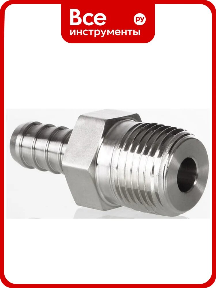 Фитинг для шлангов Hy-Lok male hose connector 3/8 i.d. - 1/4mNPT H-HCM-6-4N