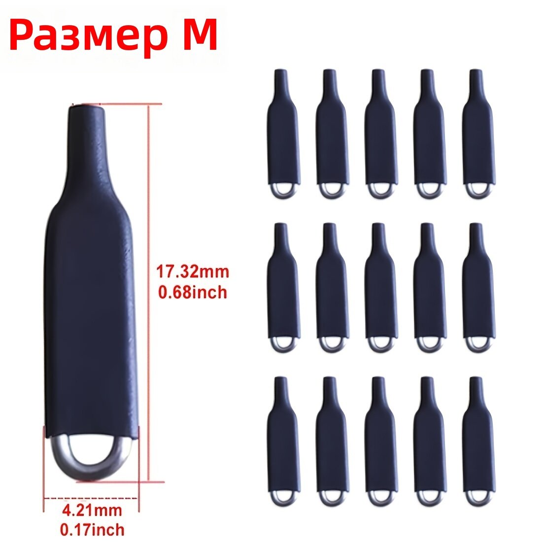 Рыболовные карабины с быстросъемной защелкой из нержавеющей стали, комплект 28 шт, размер M
