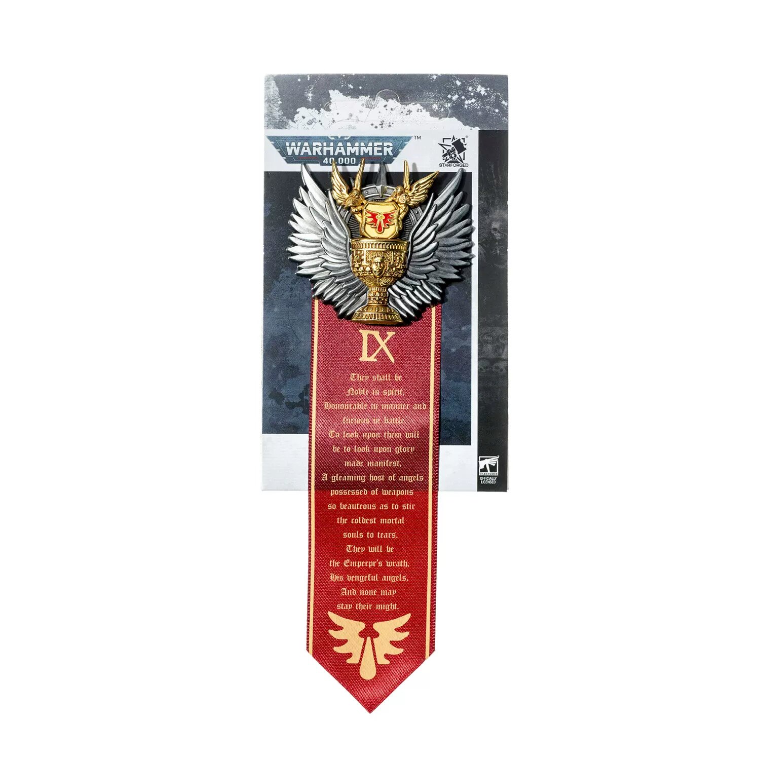 Starforged Звездное литье, Warhammer 40K Периферийная брошь Боевая группа Коллекция Кулон Механический Бог Религия Значок