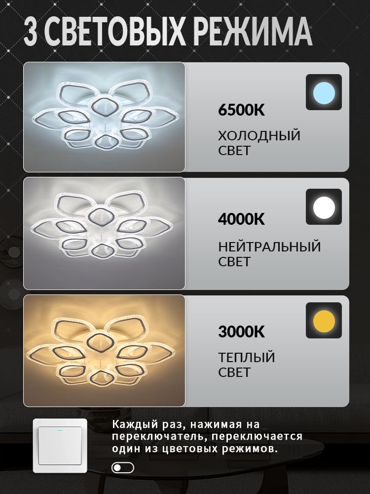 CENSEE Люстра, LED, 230 Вт — фото 1