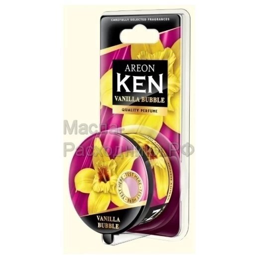 Автохимия AREON Ароматизатор для автомобиля AREON "KEN BLISTER" Vanilla Bubble (Ванила Бабл) AKB15