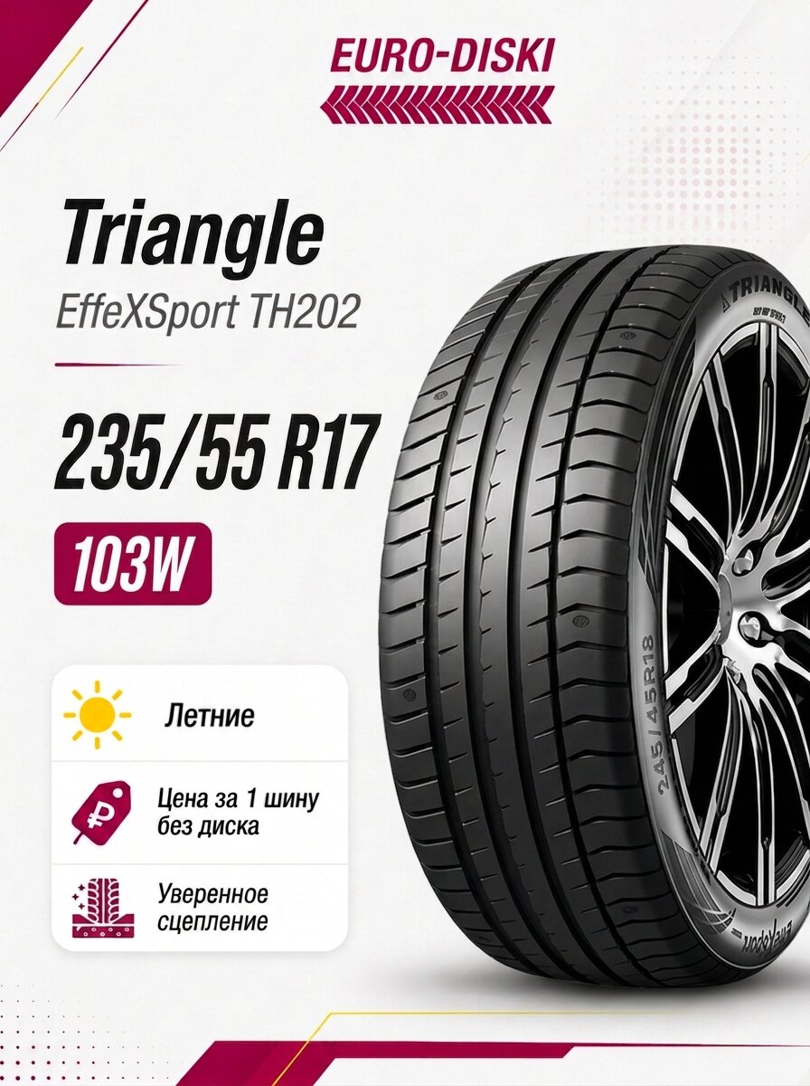 Летние шины 17/235/55 Triangle EffeXSport TH202 103W
