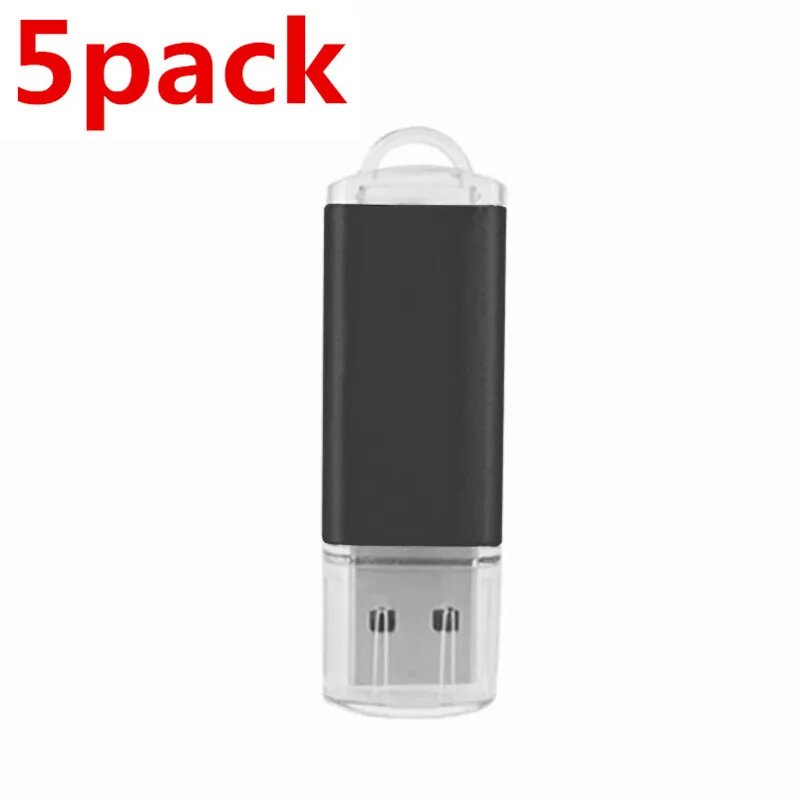 USB-флешка 5шт, 4GB, черный