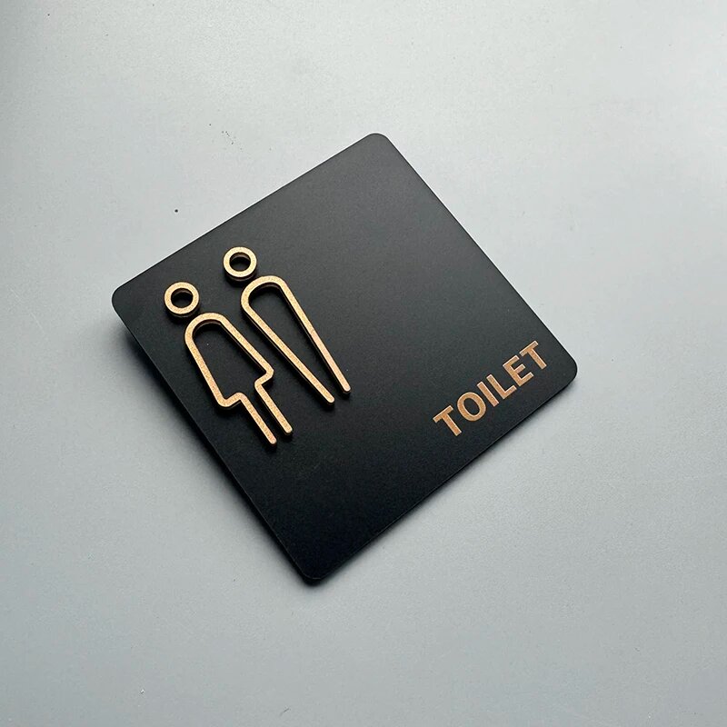Акриловые вывески для туалета