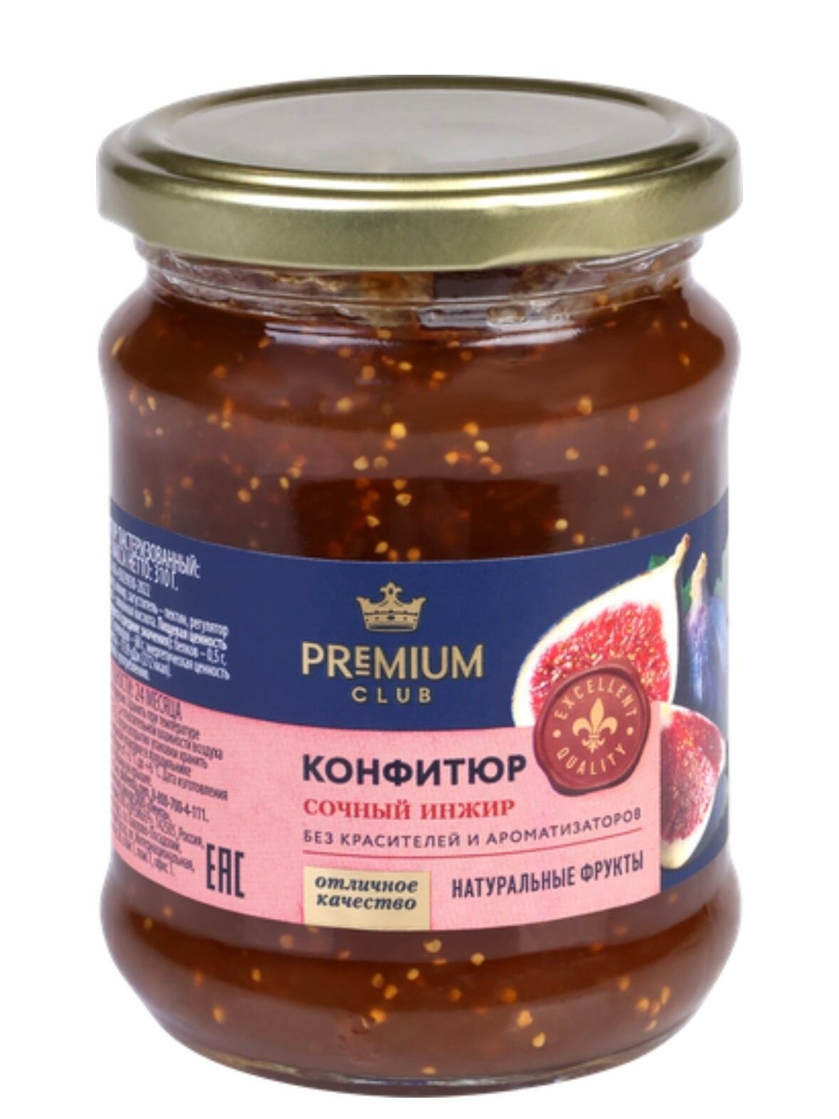 Конфитюр PREMIUM CLUB Инжир, 2 шт. по 310 гр.
