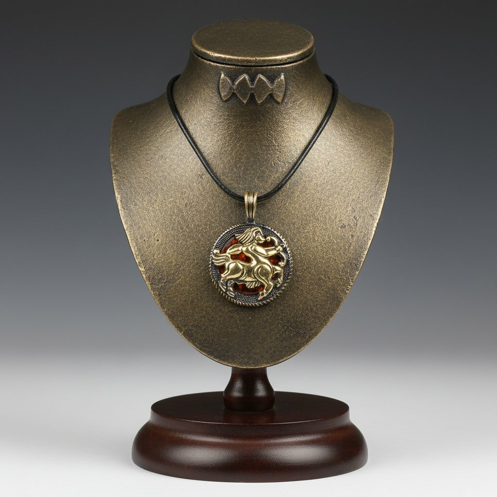 Подвеска, янтарь