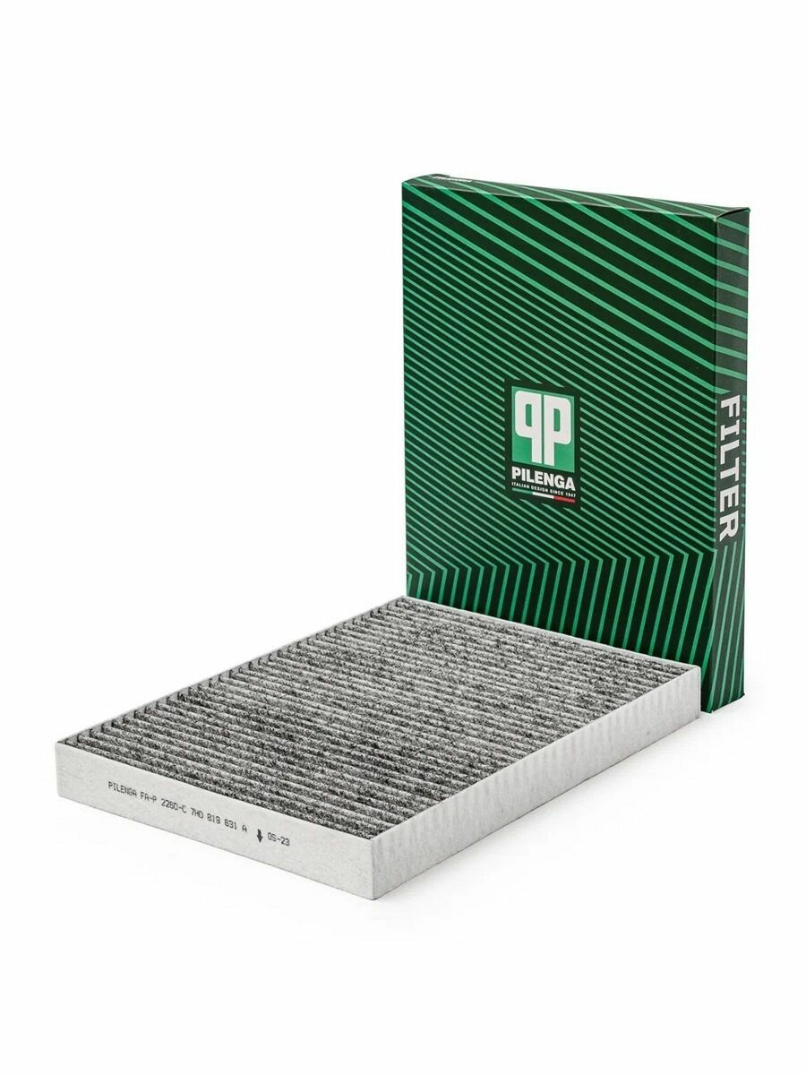 Фильтр салона угольный для а/м Audi A6, Porsche Cayenne, Volkswagen Transporter / Ауди, Порше Каен, Фольксваген Транспортер, Pilenga FAP2260C