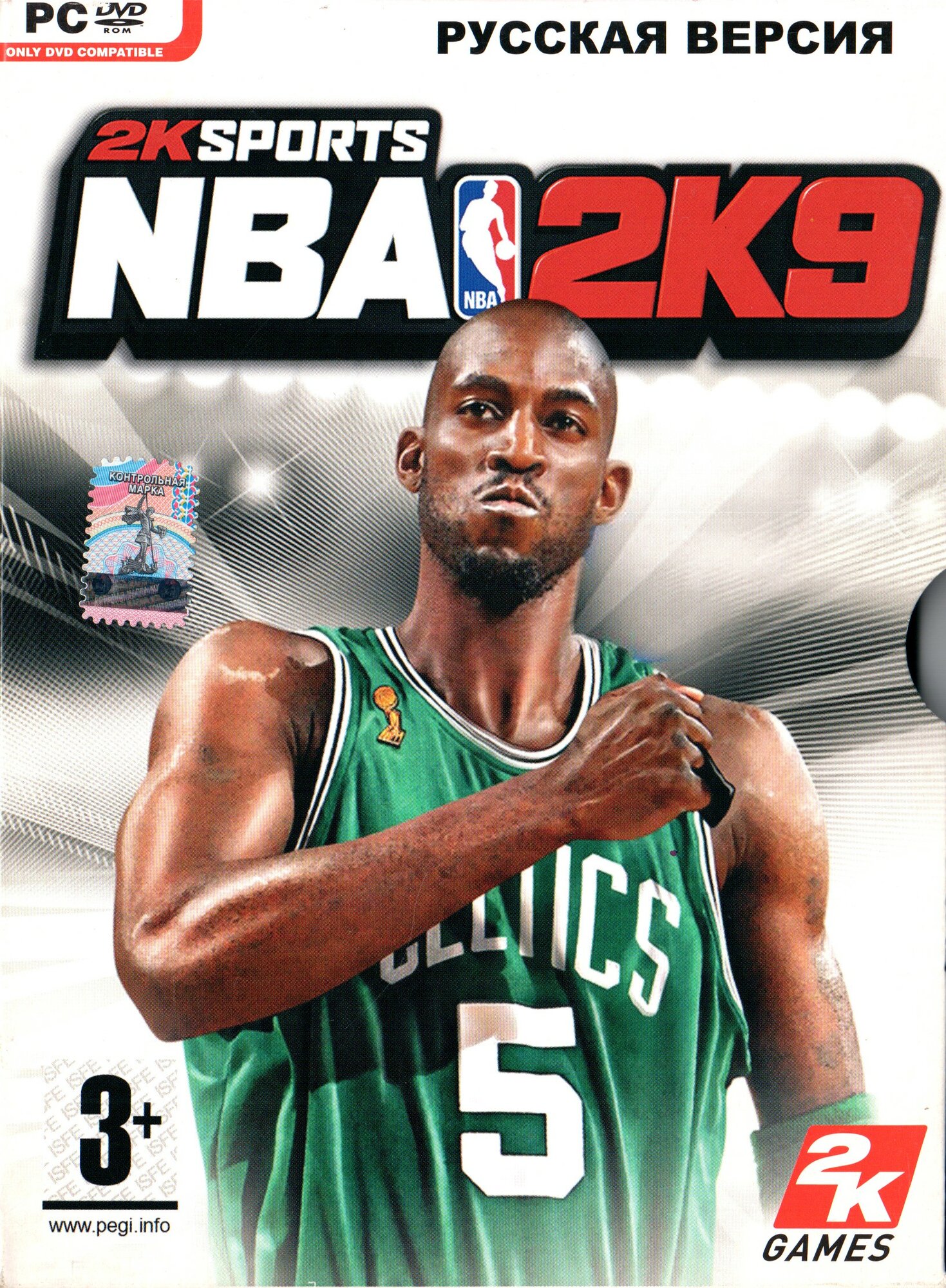 Игра для компьютера: баскетбол NBA 2K9 (DVD-box) русская версия