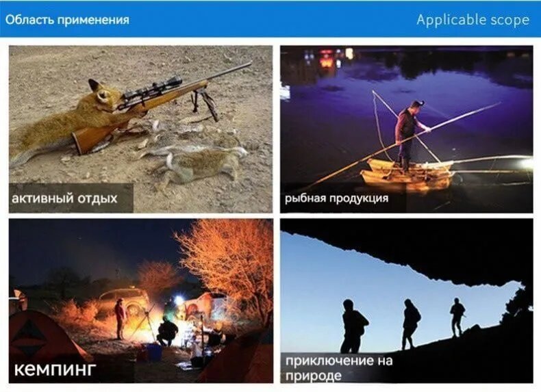 Фонарь-прожектор Ксенон дальность действия 3000 метров ручной фараискатель 100 Вт для охоты рыбалки — фото 1