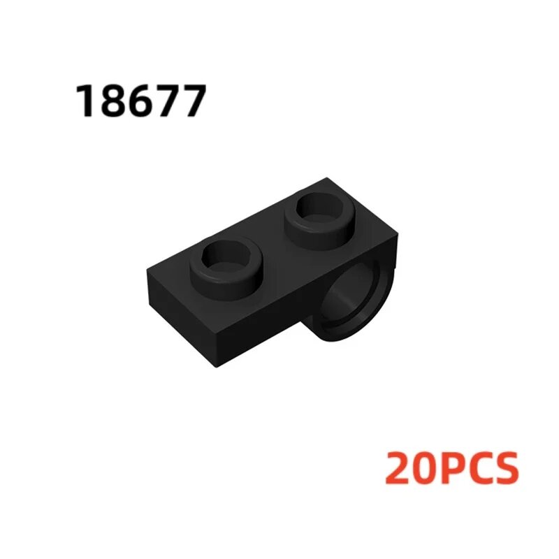 Деталь LEGO 18677, черный, 20 шт.