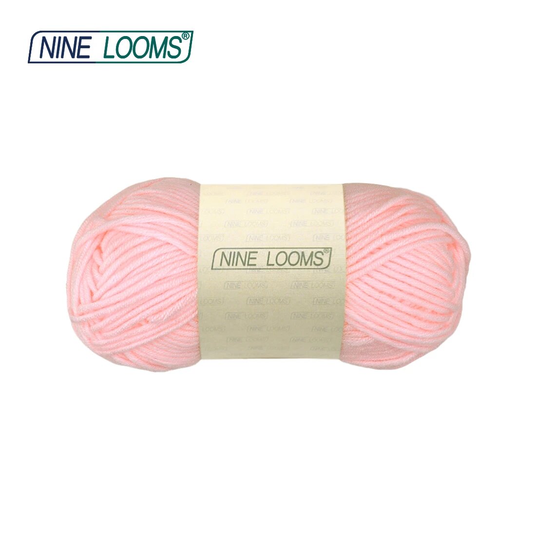 NINE LOOMS пряжа акриловая, Розовый, 50г, 02 Light Pink