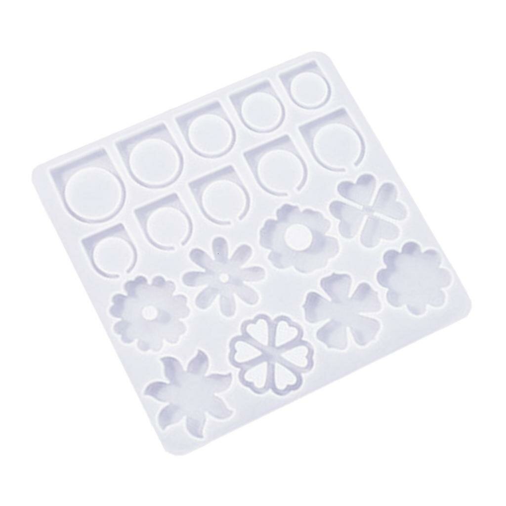 Силиконовая форма для кольца из эпоксидной смолы, форма для цветочного кольца