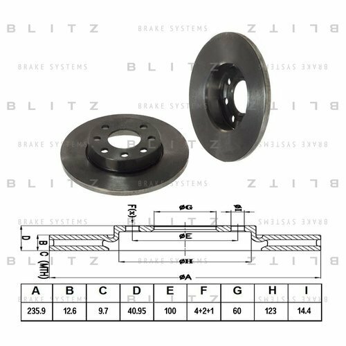 Диск тормозной BLITZ BS0103