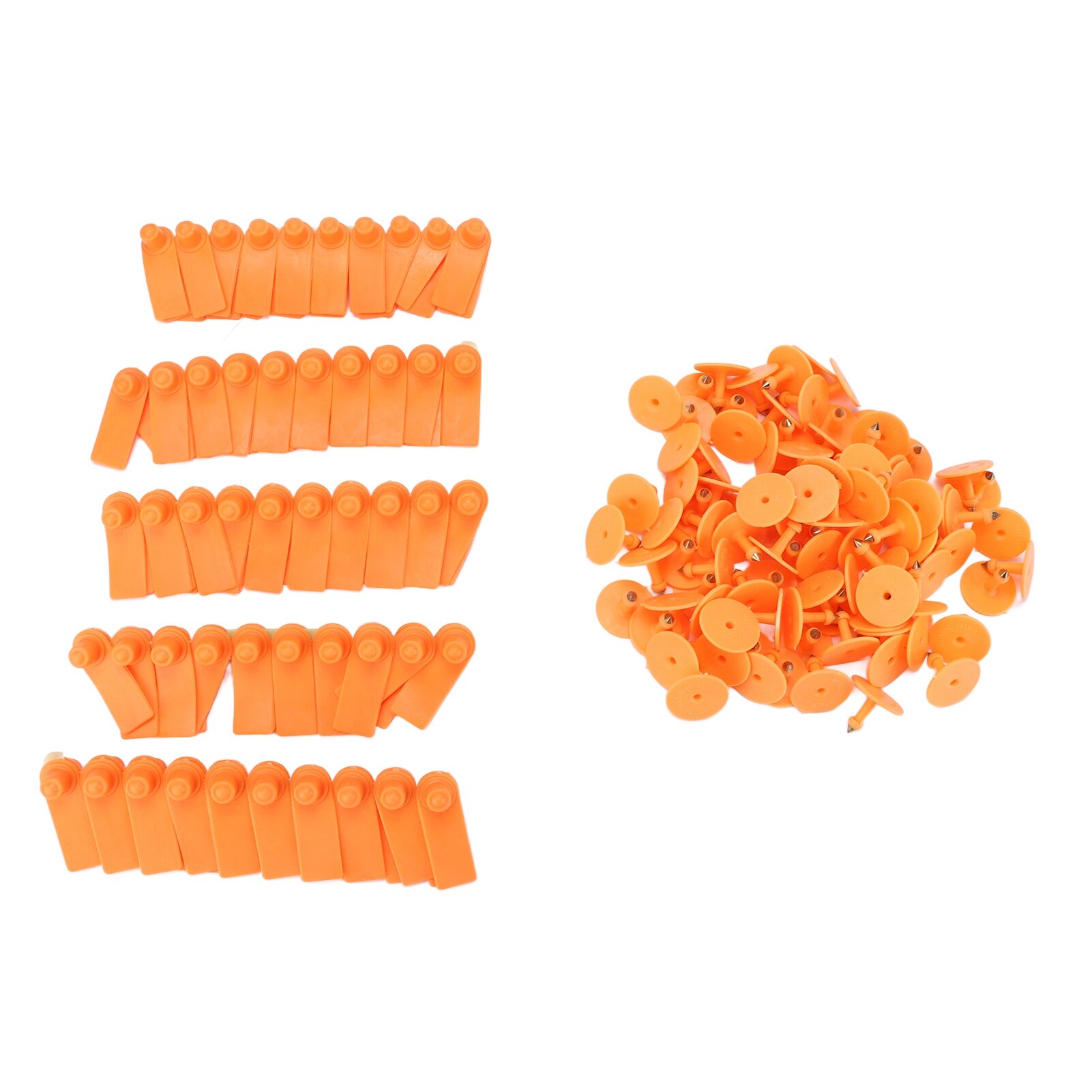 100 комплектов пластиковых ушных бирок/ярлыков для скота, для овец, коз, КРС, коров, свиней