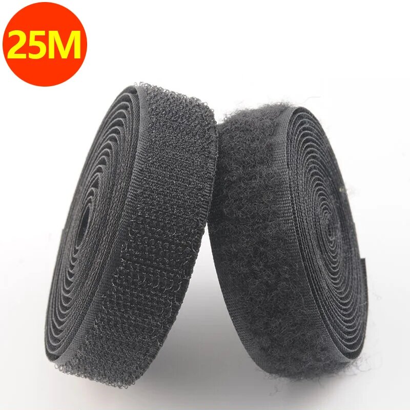 Липучка самоклеющаяся черная 1 метр 30mm Wide, 3Meter Black