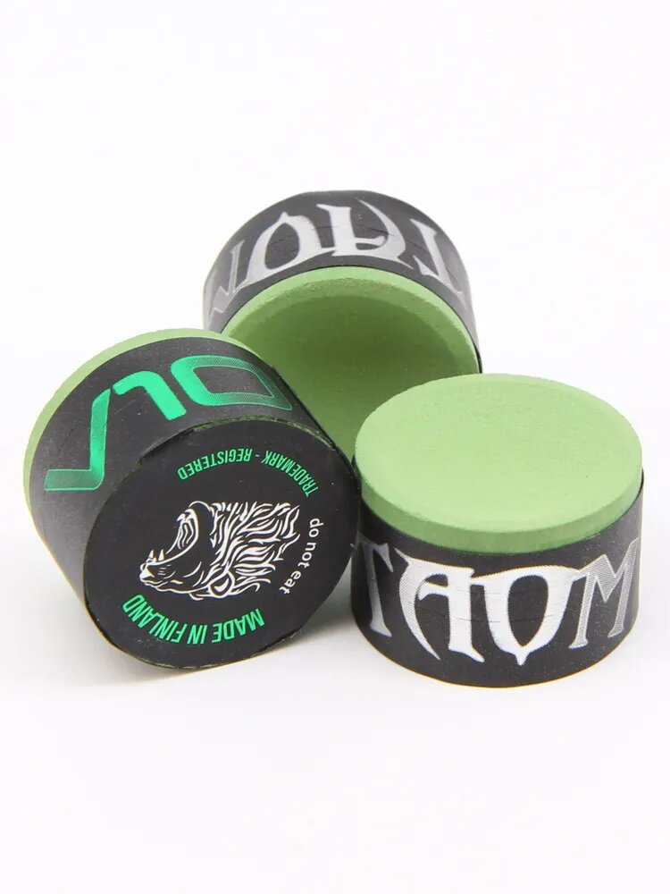 Мел бильярдный Taom V10 Green для русского бильярда 1 шт красивый зеленый цвет — фото 1