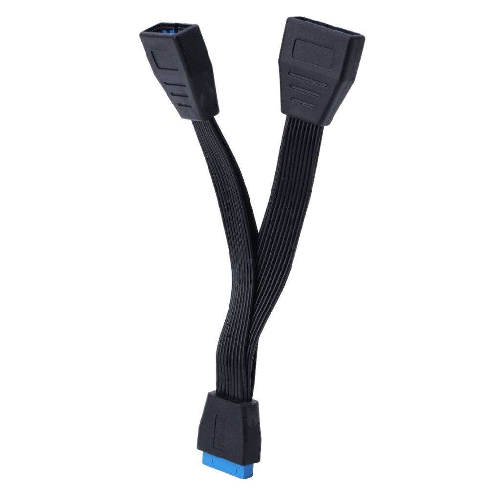USB 19Pin/20Pin Кабель-Разветвитель для Материнской платы Кабель расширения USB3.0 19Pin от 1 до 2 Разветвителей 15 см