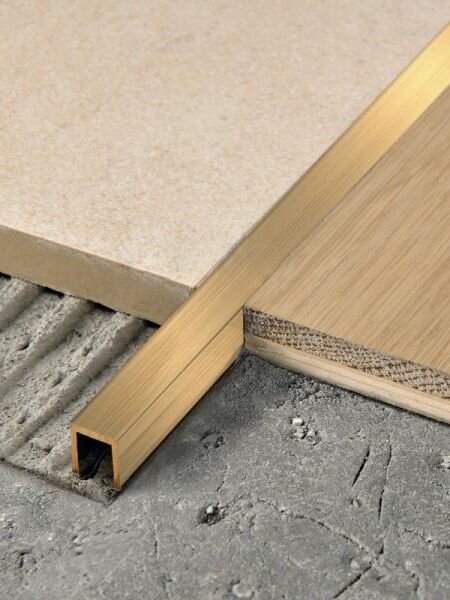 Профиль П-образный Латунный PCLOS 10 PROCANAL Progress Profiles Латунь Шлифованная 2700 мм - 1шт