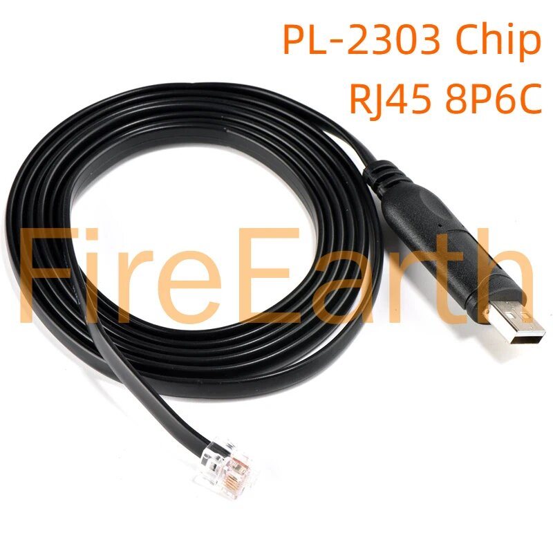 AEVYVKV Консольный кабель USB-RJ45 синего цвета 1.8 м 3m, PL-2303 8P6C