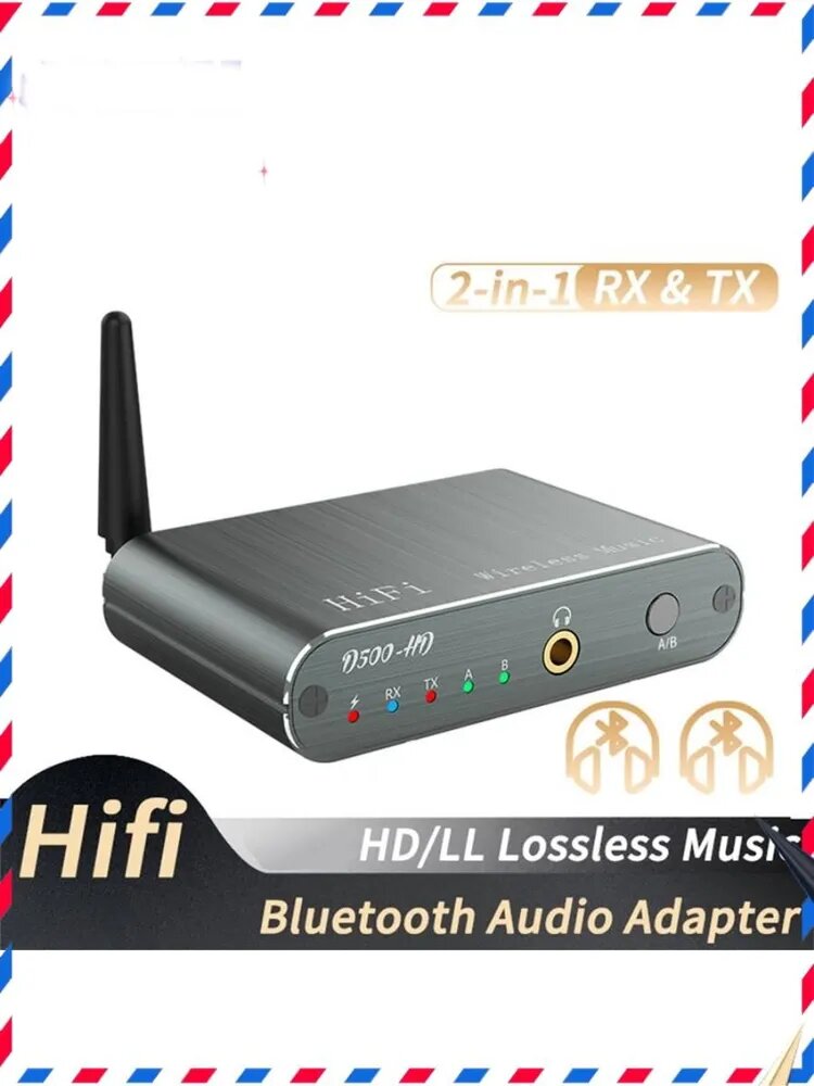 Аудиоадаптер Bluetooth AUX Type-C Многоточечный Двухпоточный CD-Качество Звука Беспроводной Адаптер Hi-Fi