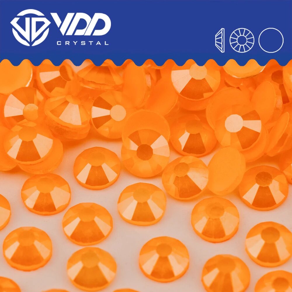 Стразы оранжевые VDD SS16 1440шт, цвет 504 NST-Tangerine