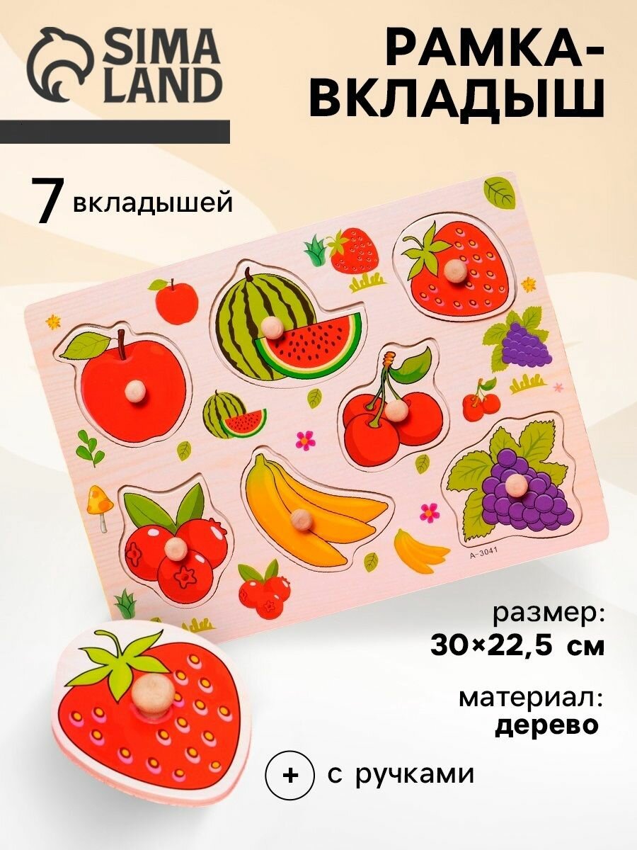Рамка вкладыш для малышей / развивающие игрушки развивающая рамка вкладыш для развития