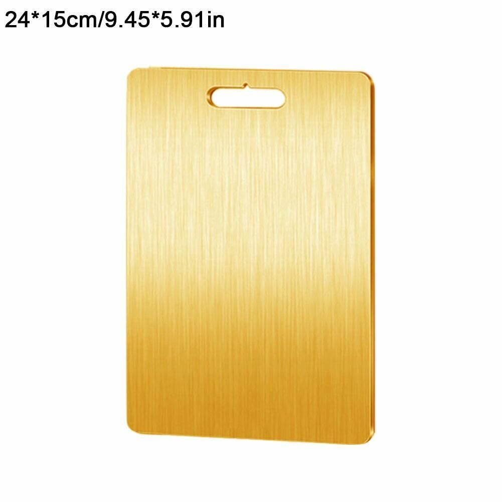 Доска разделочная для кухни металлическая из нержавеющей стали, двухсторонняя