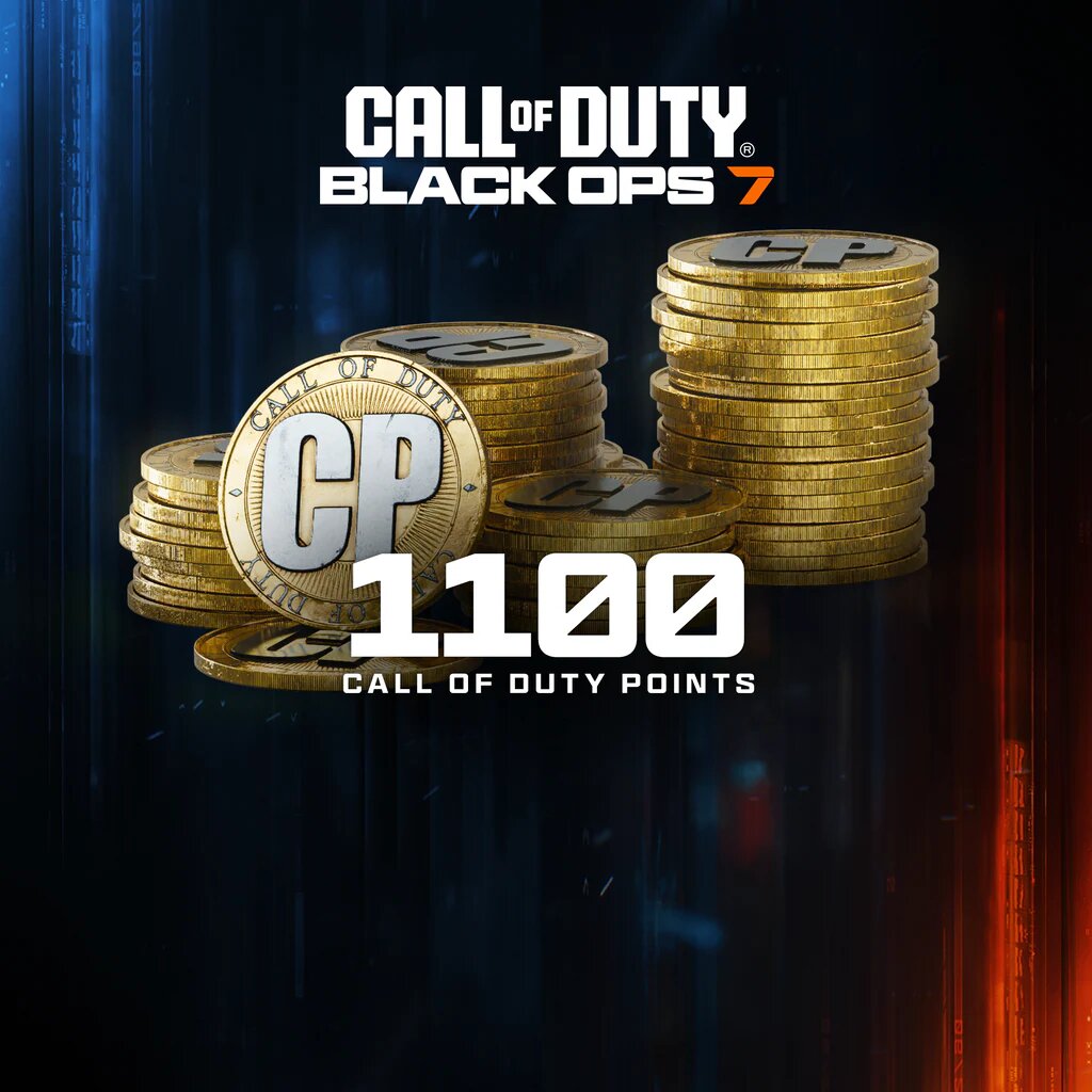 Дополнение 1,100 Black Ops 7 or Call of Duty: Warzone Points, цифровое издание PlayStation 5, регион Турция / код пополнения баланса