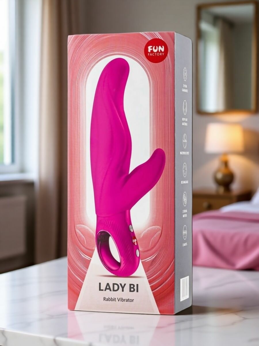 Вибратор Fun Factory "LADY BI", для вагинальной и клиторальной стимуляции, 2 мотора