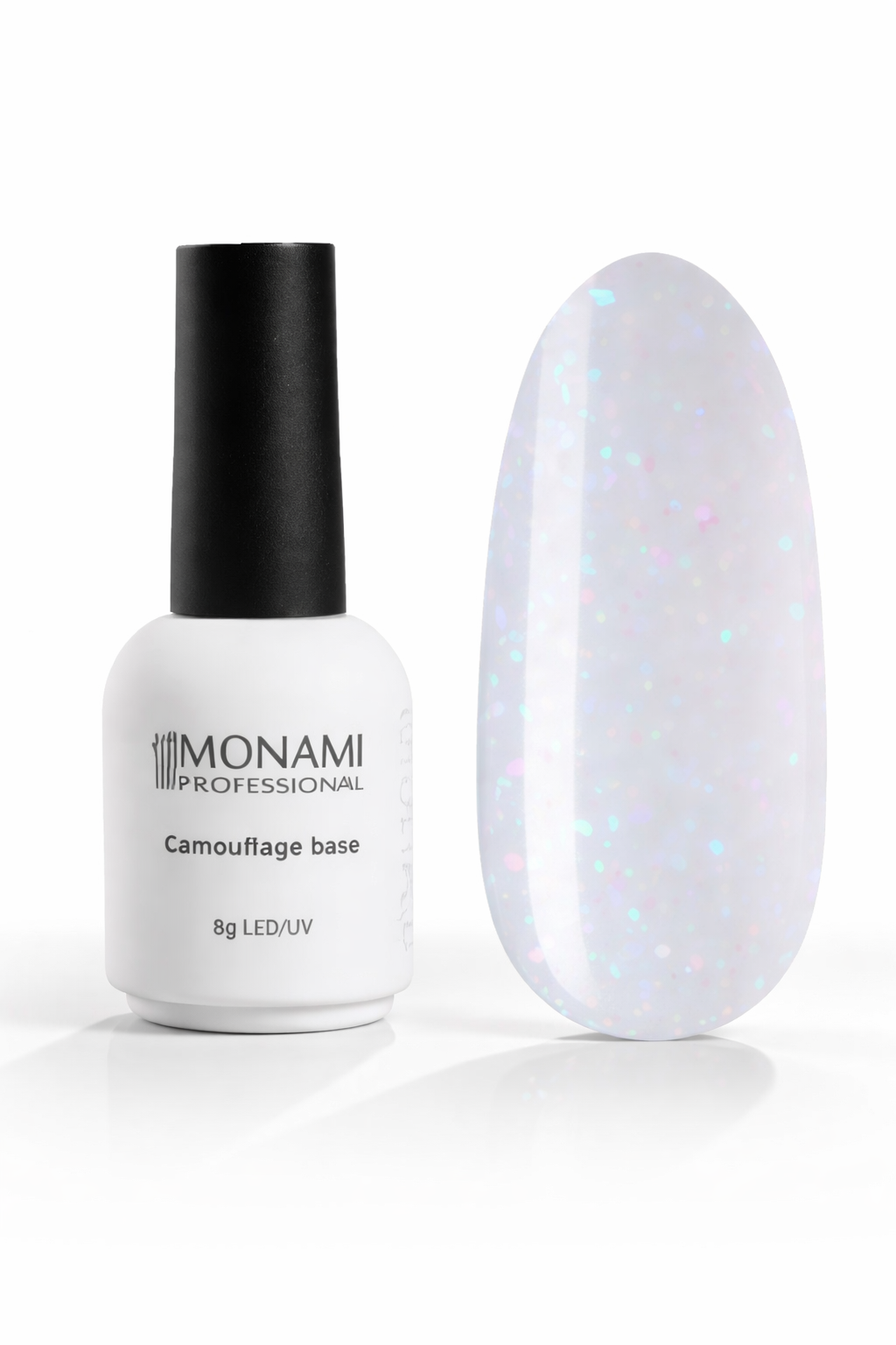 База камуфлирующая Monami Sky Dream Camouflage Base, голубая, блестки, LED/UV, 8г