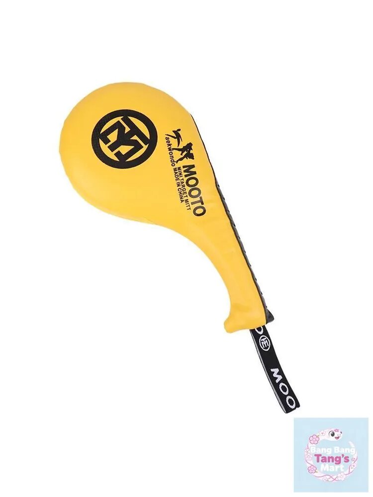 Ракетка для отработки ударов MOOTO для кикбоксинга, полиуретан, желтый цвет