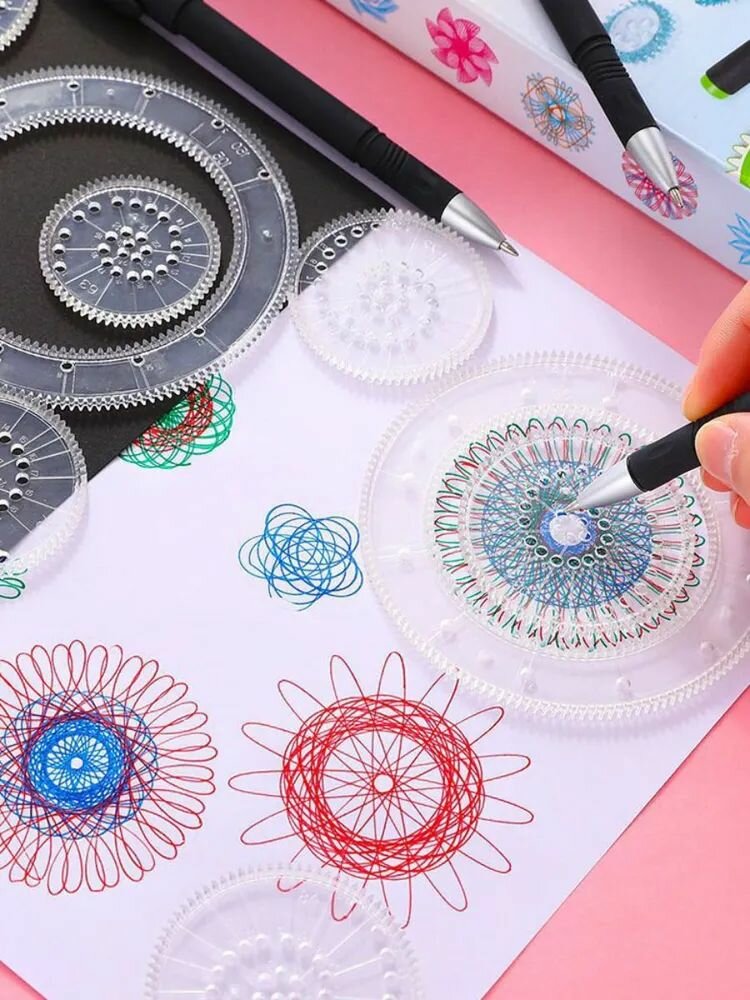 Спирограф для рисования детский, подходит детей старше 5 лет