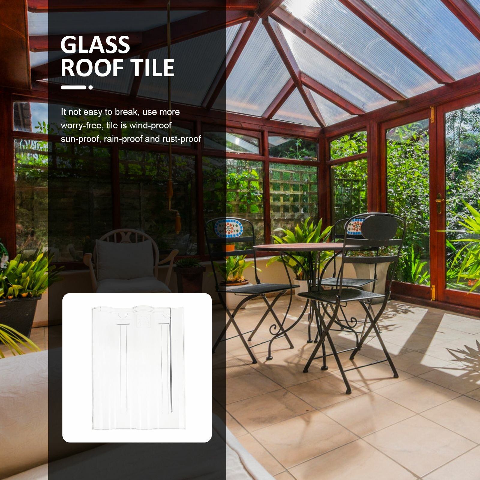 Кровельная Плитка, Из Акрила, Для Декора Сада, 1 Штука