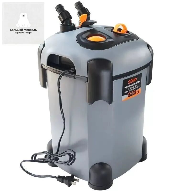 Внешний фильтр SOBO SF-650F для аквариума, 650 л/ч, 8 Вт, для аквариумов до 60 см — фото 1