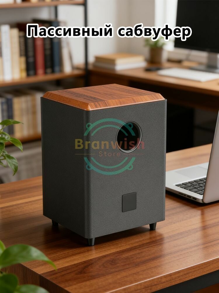 Пассивный динамик сабвуфера, 8/10/12 дюймов, 4-8 Ом, деревянный корпус, мощный сабвуфер для домашнего кинотеатра, дизайн с утопленными басами, динамик уровня HIFI