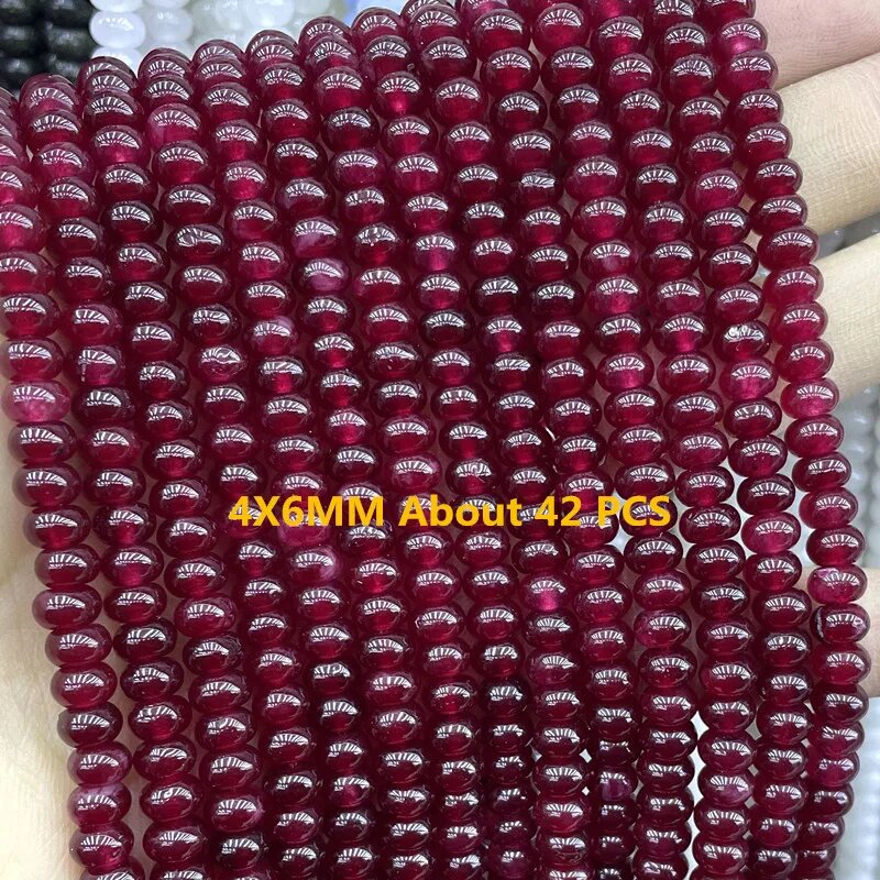 Натуральный камень, халцедон, рубин, красный, изумруд, халцедон, овальные граненые квадратные бусины-разделители для изготовления ювелирных изделий, браслет, ожерелье