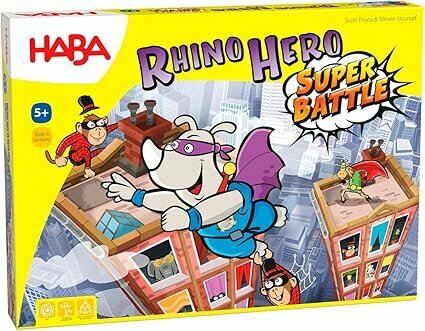Детская настольная игра Haba - Герой носорог- Супер битва, от 5 лет - 302808