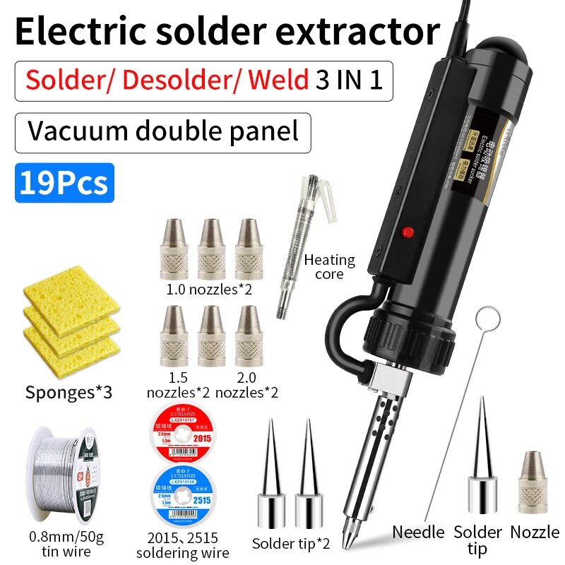 LUXIANZI паяльник электрический 3-в-1 LXZ921184 черный 220В 220v, США, 40w 110v or 220v