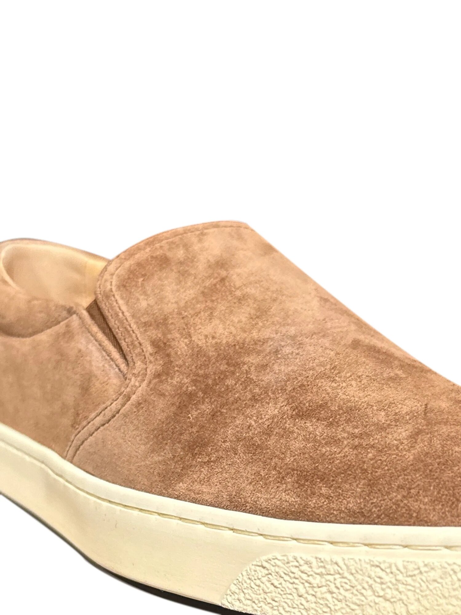 Кроссовки BRUNELLO CUCINELLI Round-toe slip-on sneakers, размер 42, brown — фото 1