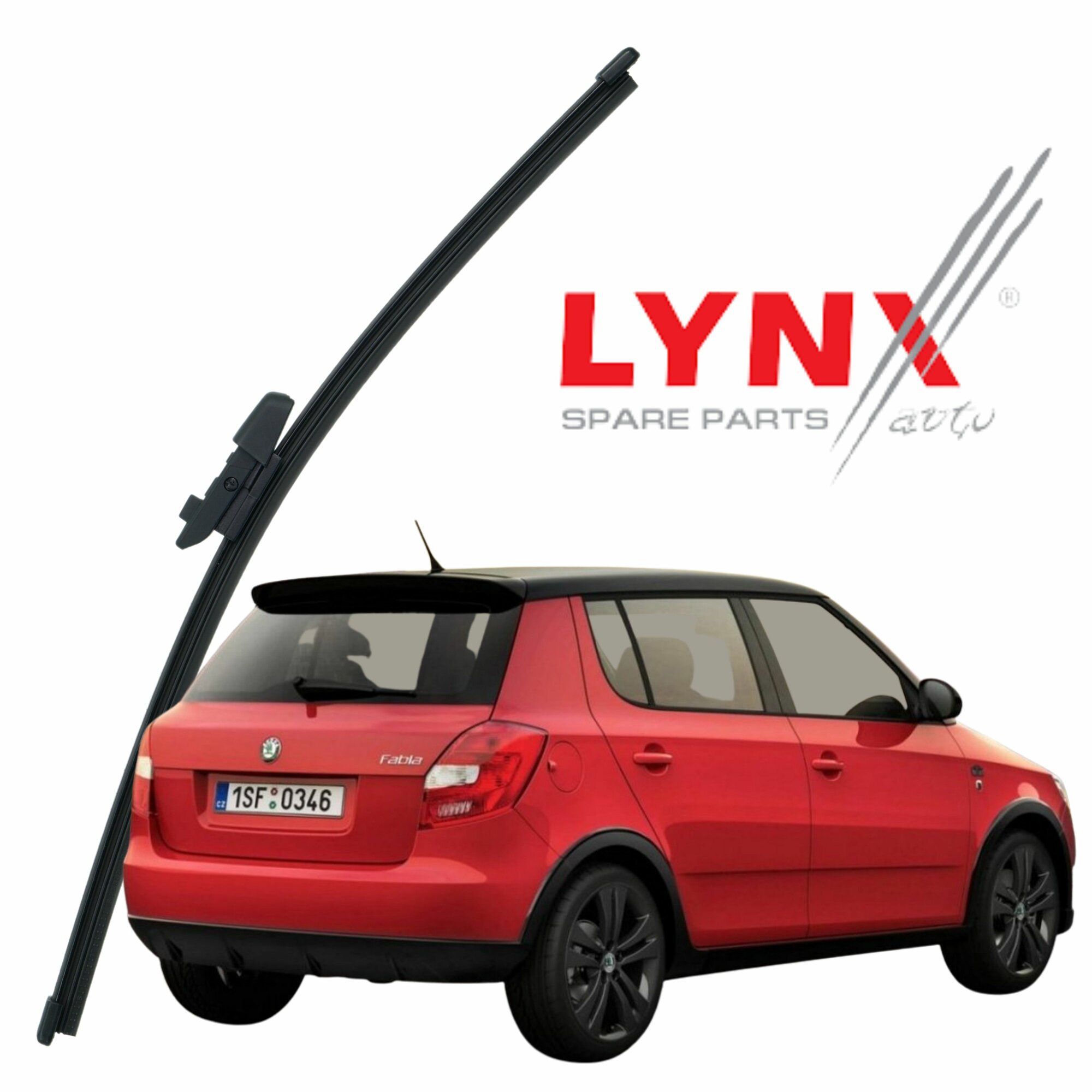 Дворник задний Skoda Fabia (2) MK2 / Шкода Фабиа хэтчбек рест. 2013 / 2014 Щетка стеклоочистителя задняя, 330мм