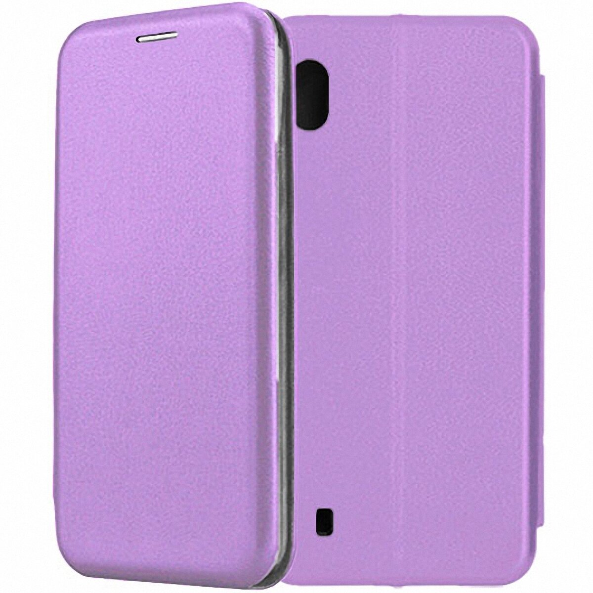 Чехол-книжка для Samsung Galaxy A10 A105 фиолетовый / подставка, отделение для карт