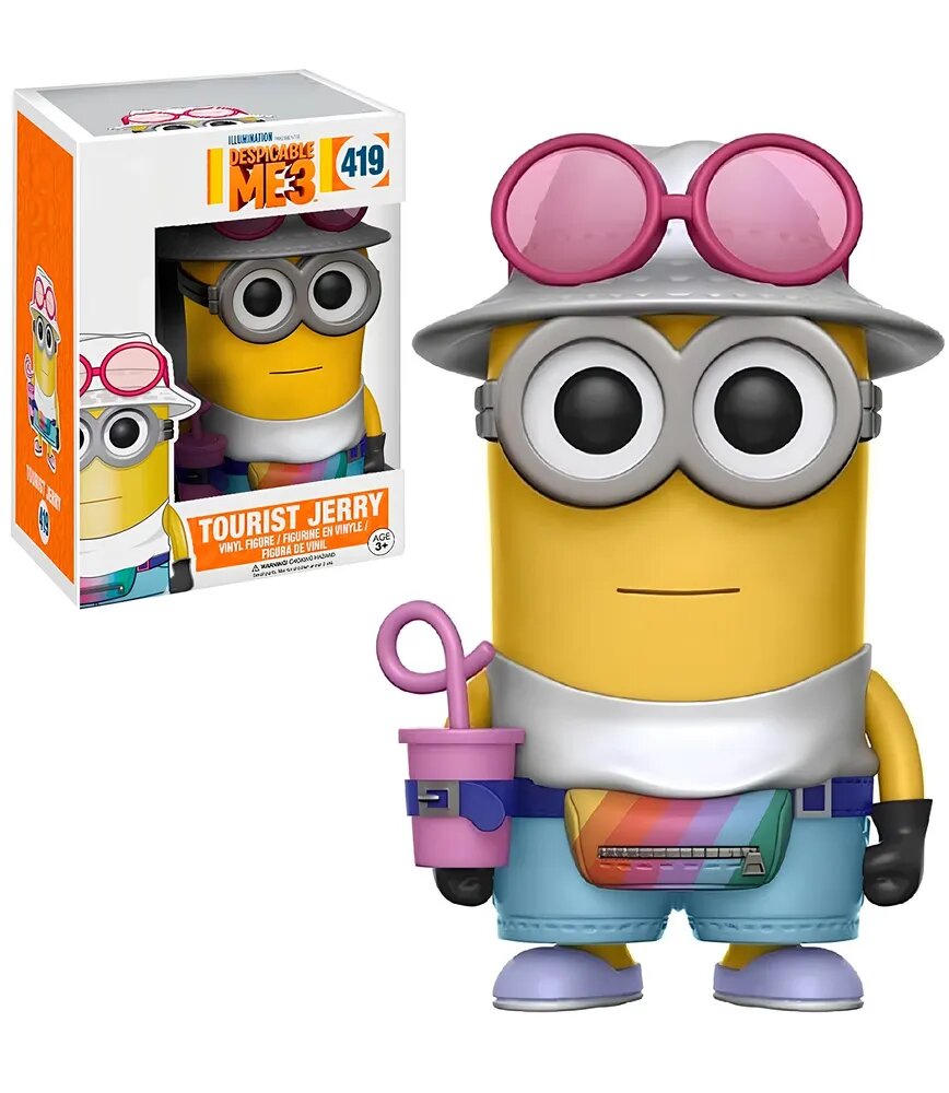 Фигурка миньоны Гадкий Я Турист Джерри / Minions Despicable Me 3: Jerry Tourist (10см) #419