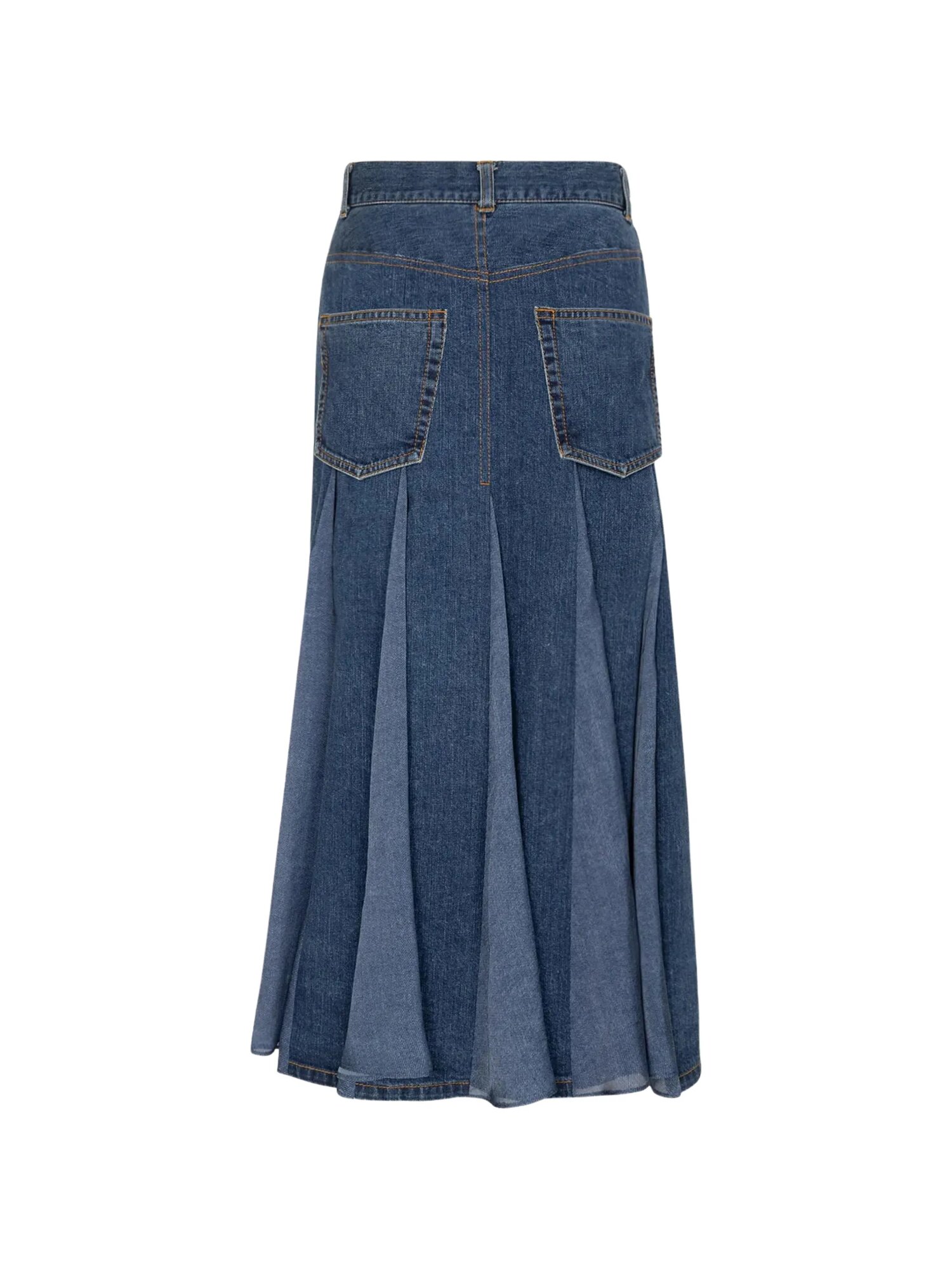 Юбка Sacai Pocket pleated skirt, размер 46, синий — фото 1