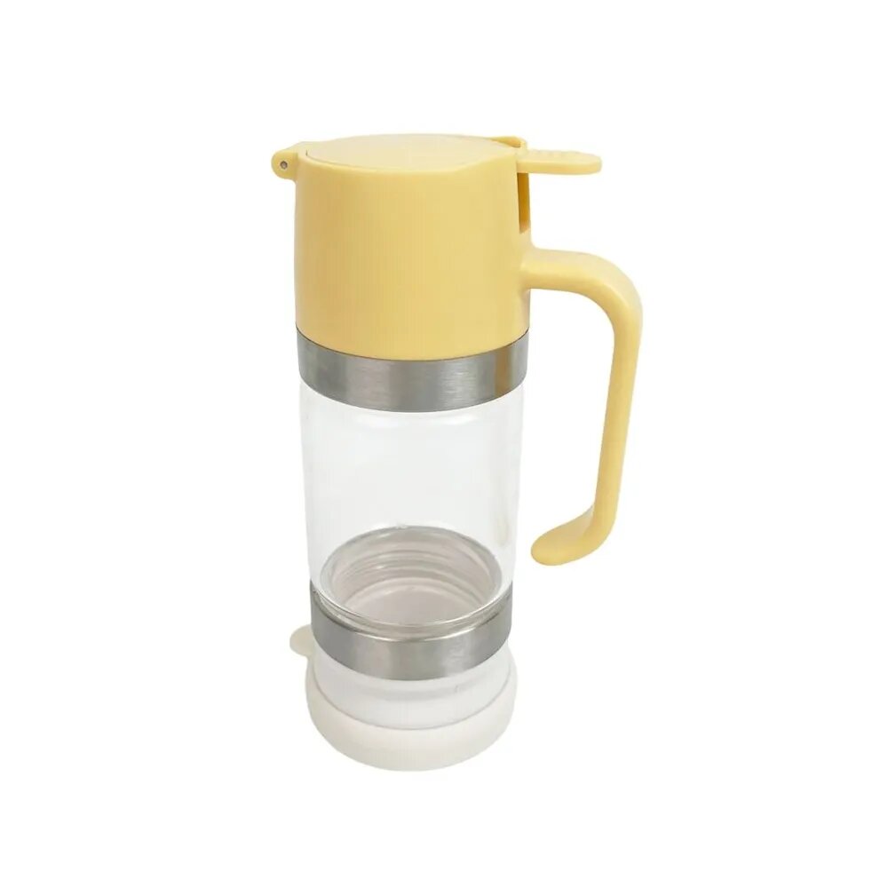 Бутылка для меда из боросиликатного стекла, герметичный контейнер для хранения сиропов и подсластителей, портативный дозатор сиропа, - Желто-белый, дорогая