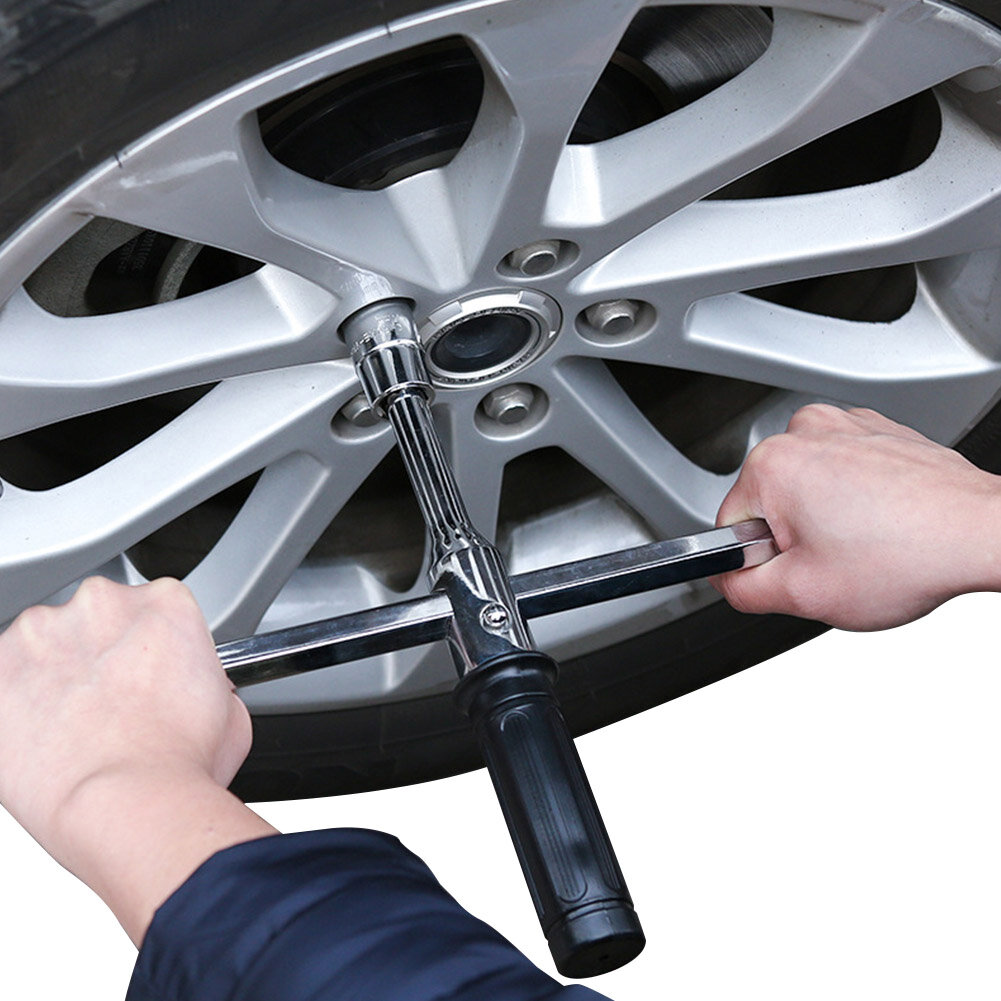 Шестигранный ключ для автомобильных колёс длиной 410 мм из хромованадиевой стали с хромированным покрытием