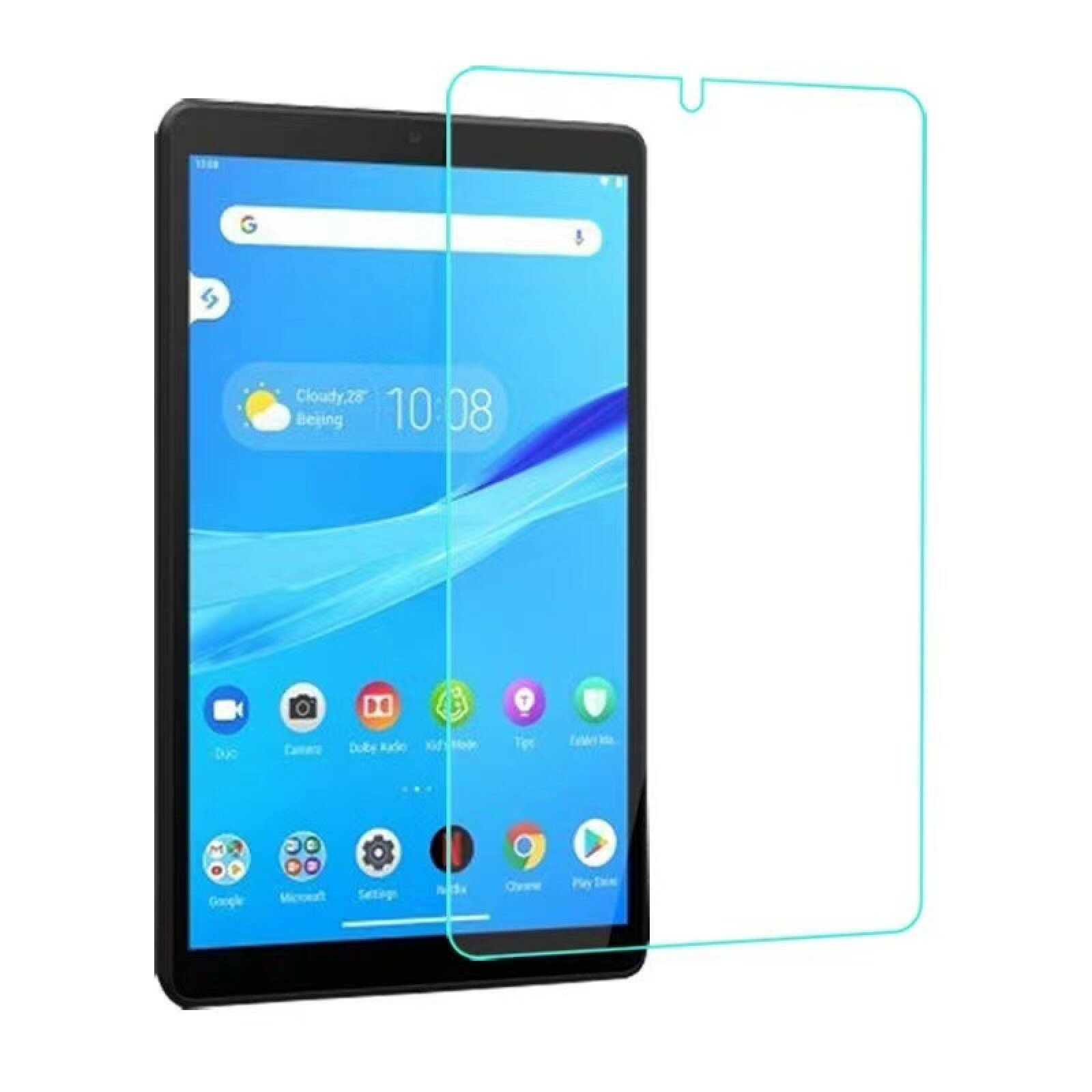 Защитное противоударное стекло MyPads Forti Glass для планшета Alldocube iPlay 60 Mini Pro с олеофобным покрытием