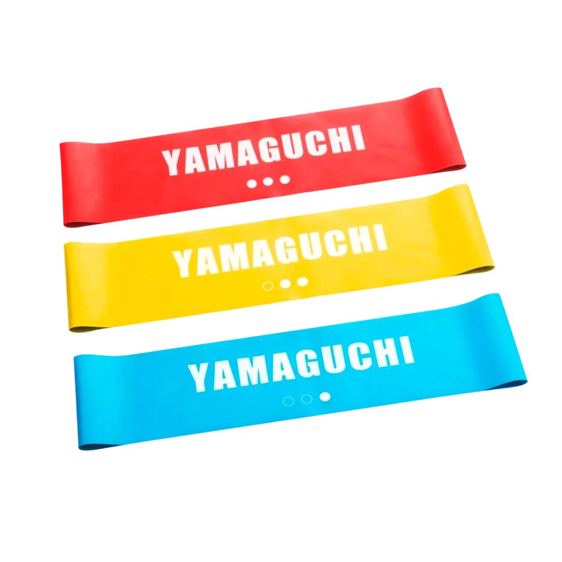 Набор эластичных лент для рук и ног Yamaguchi Stretch Fit. Фитнес ленты для спорта, йоги, 100% латекс, 30 х 7,5 см