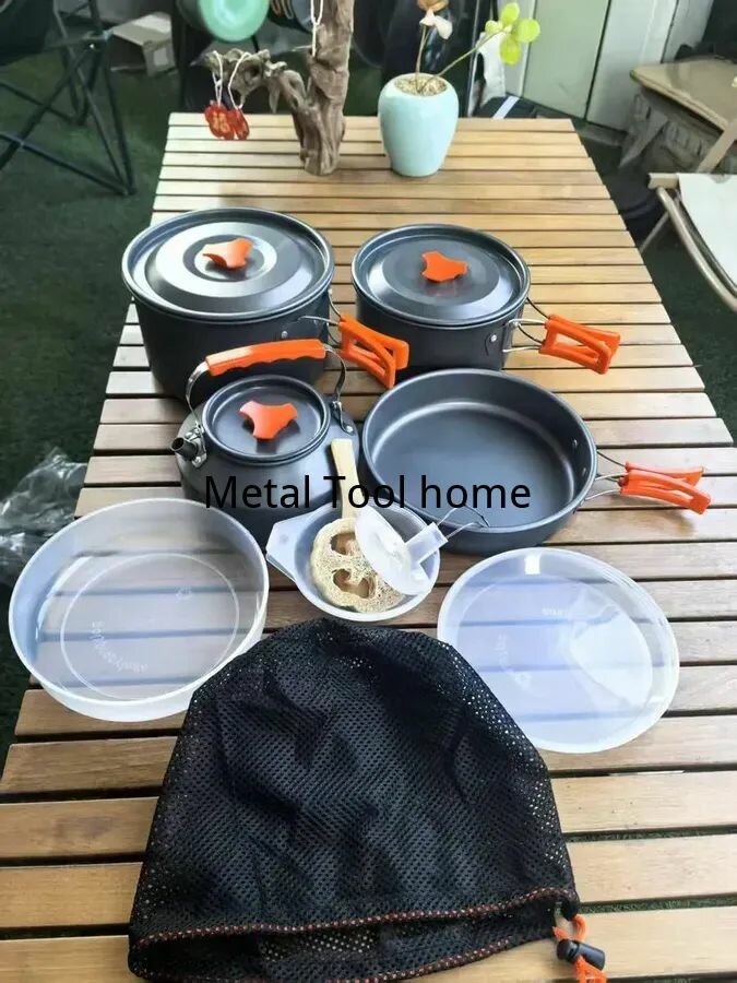 Походный набор посуды для туриста 15в1