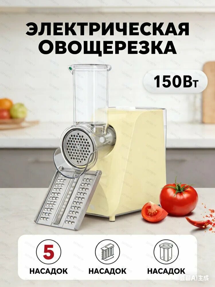 Электрическая овощерезка BQ CH1010 150Вт 5 насадок