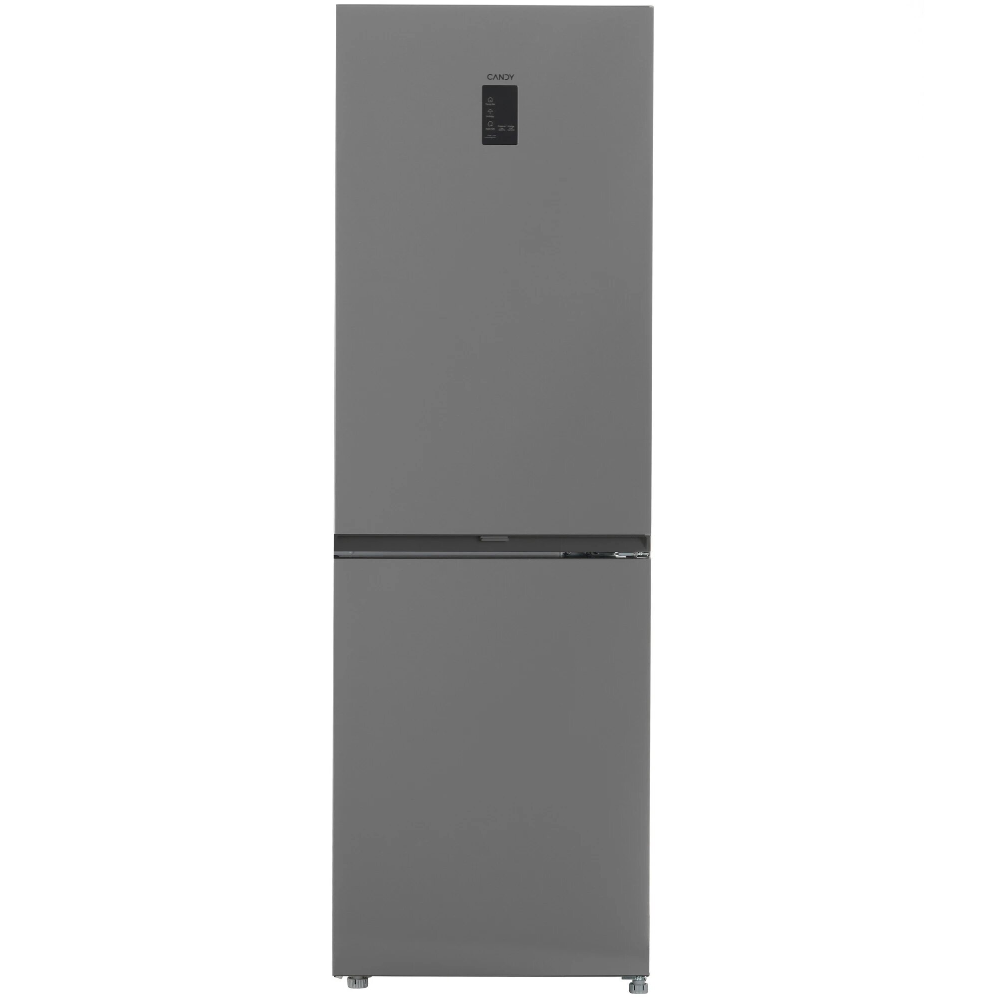 Холодильник CANDY CFN 6185SDC серебро (Full No Frost, дисплей, высота 185 см)